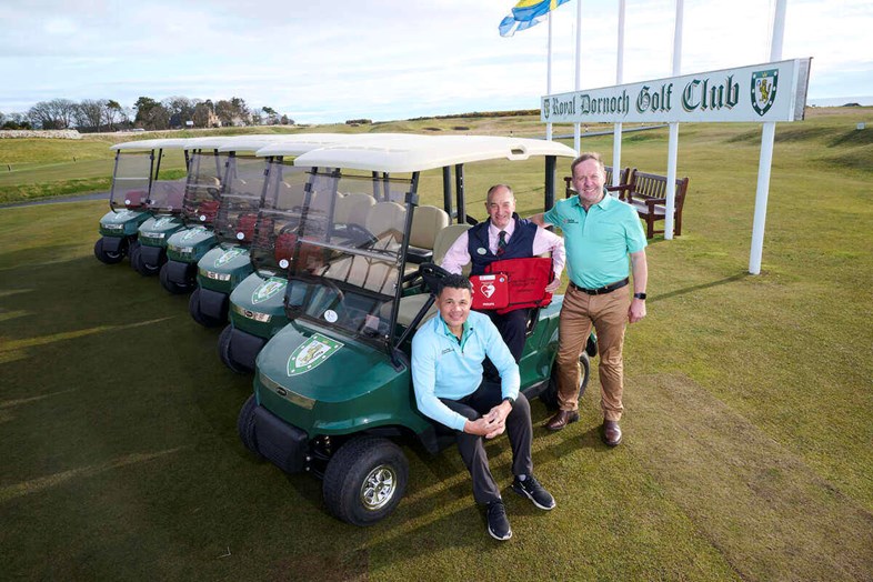 Royal Dornoch installs defibrillators across entire golf buggy fleet