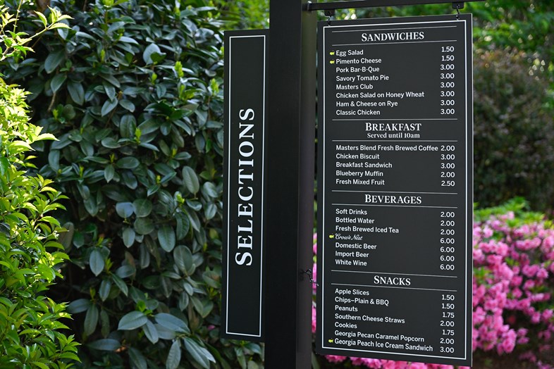 Ranking all of the food at The Masters concession stands