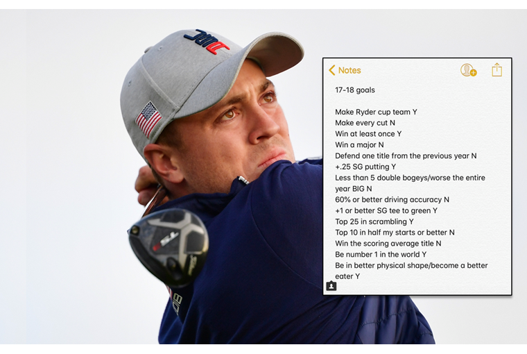 Why you should be setting goals like Justin Thomas