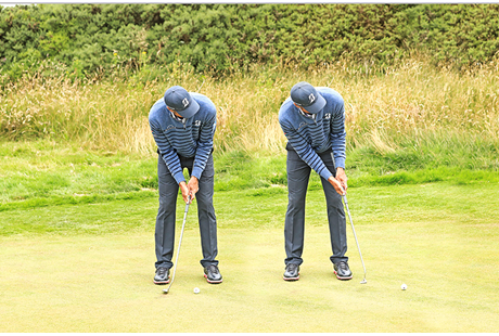 Matt Kuchar’s arm lock putting method